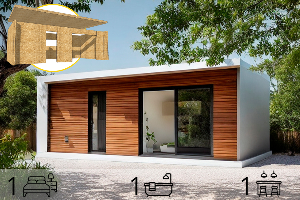 Eco House de 1 dormitorio en 24 m2 — Prosip